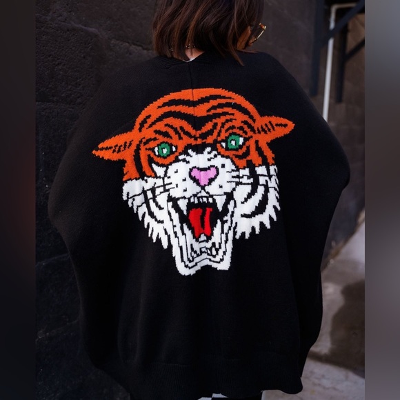 Dressed in LALA | Sweaters | Lala Original Hear Me Roar Oversized Tiger ...